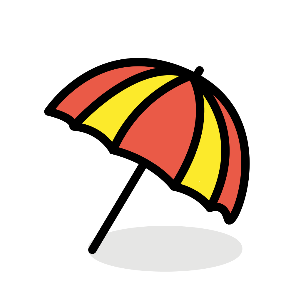 ⛱️ Parasol Sur Le Sol Emoji
