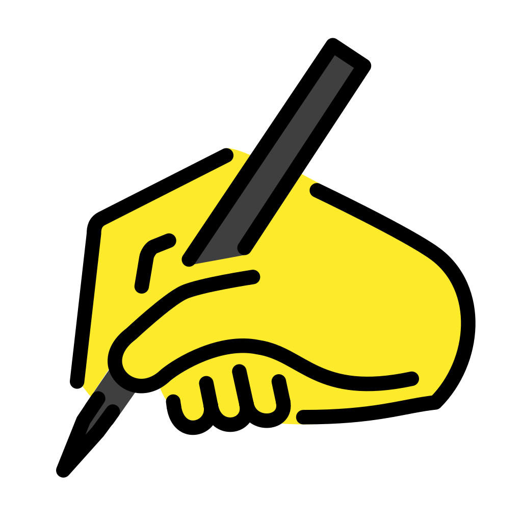 ️ Main Qui Écrit Emoji