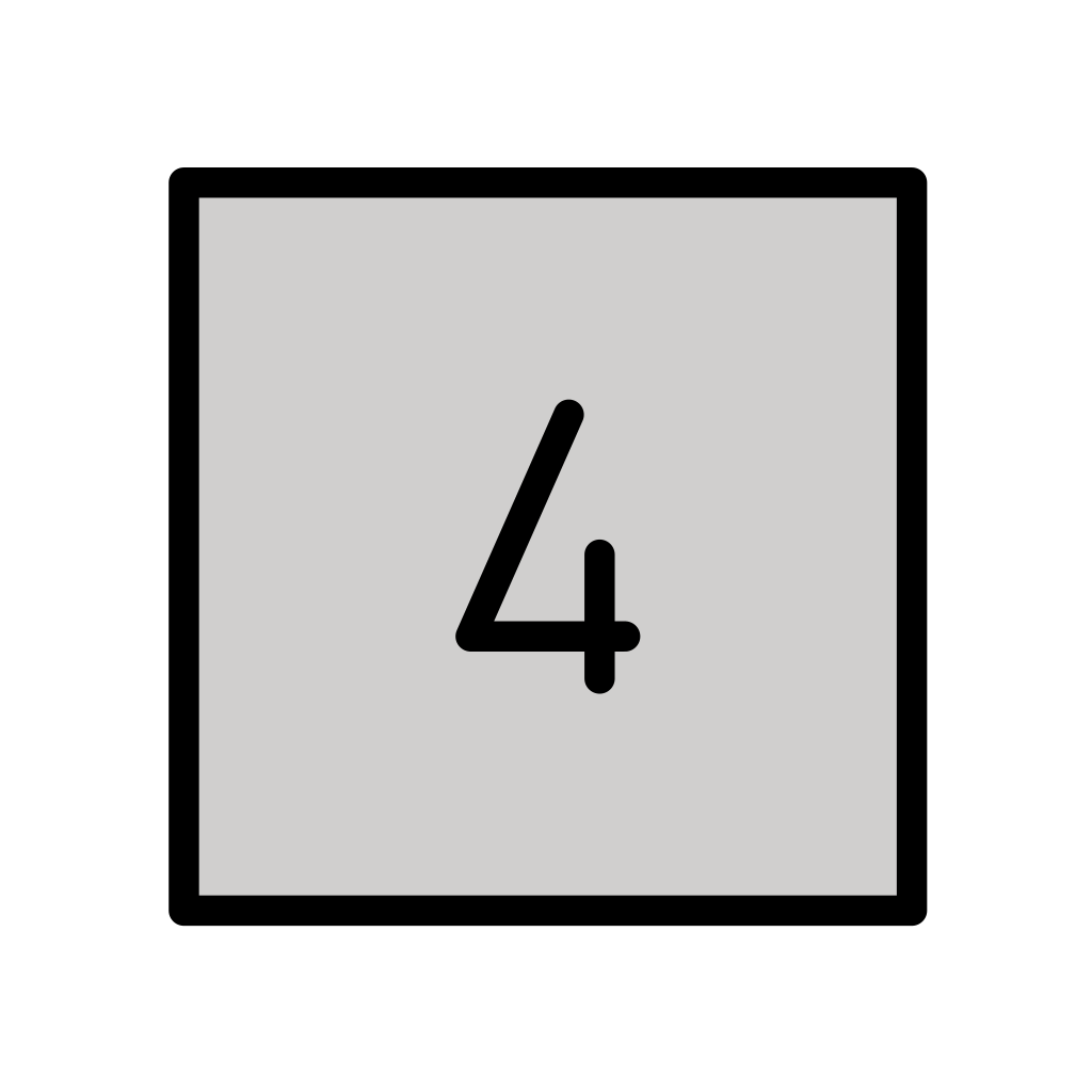 4️⃣ Keycap: 4 Emoji, Four Emoji