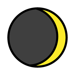 🌒 Waxing Crescent Moon Emoji