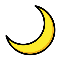 🌙 Lua Crescente Emoji