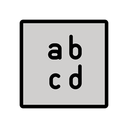 🔡 Input Latin Lowercase Emoji, abcd Emoji