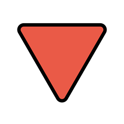 🔻 Triangle Rouge Pointant Vers Le Bas Emoji