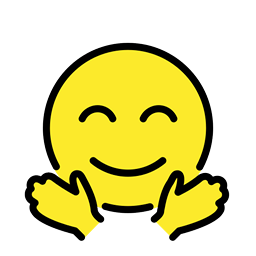 🤗 Gesicht mit umarmenden Händen Emoji, Umarmungs-Emoji