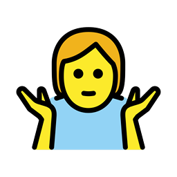 🤷 schulterzuckende Person Emoji, Wayne-Emoji, Egal-Emoji