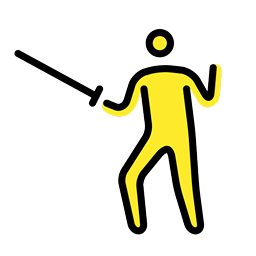 🤺 Person Fencing Emoji, Fencer Emoji