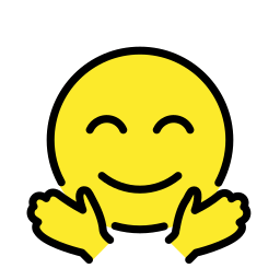 🤗 Gesicht mit umarmenden Händen Emoji