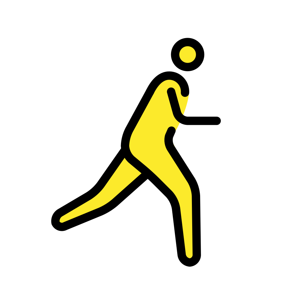 🏃‍ ️ Person Running Facing Right Emoji