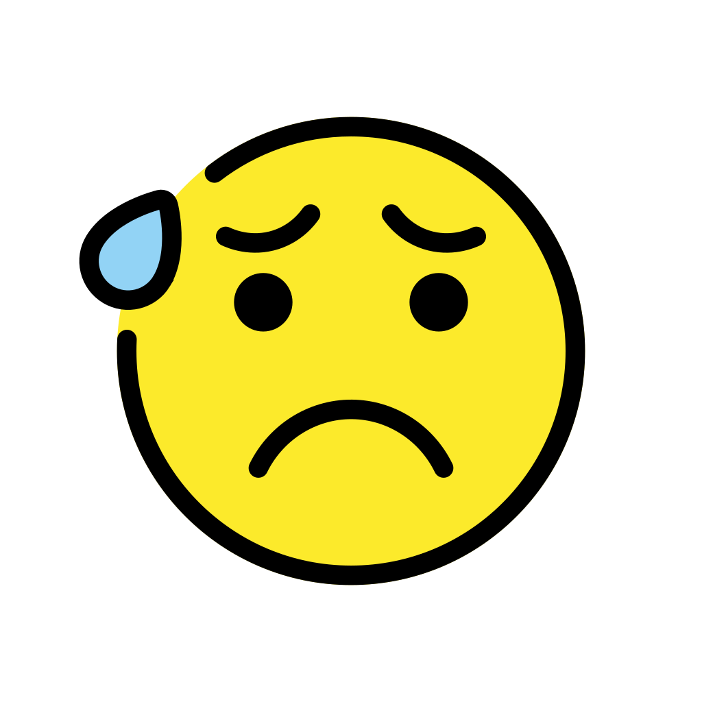 😰 Anxious Face With Sweat Emoji: Meaning & Usage