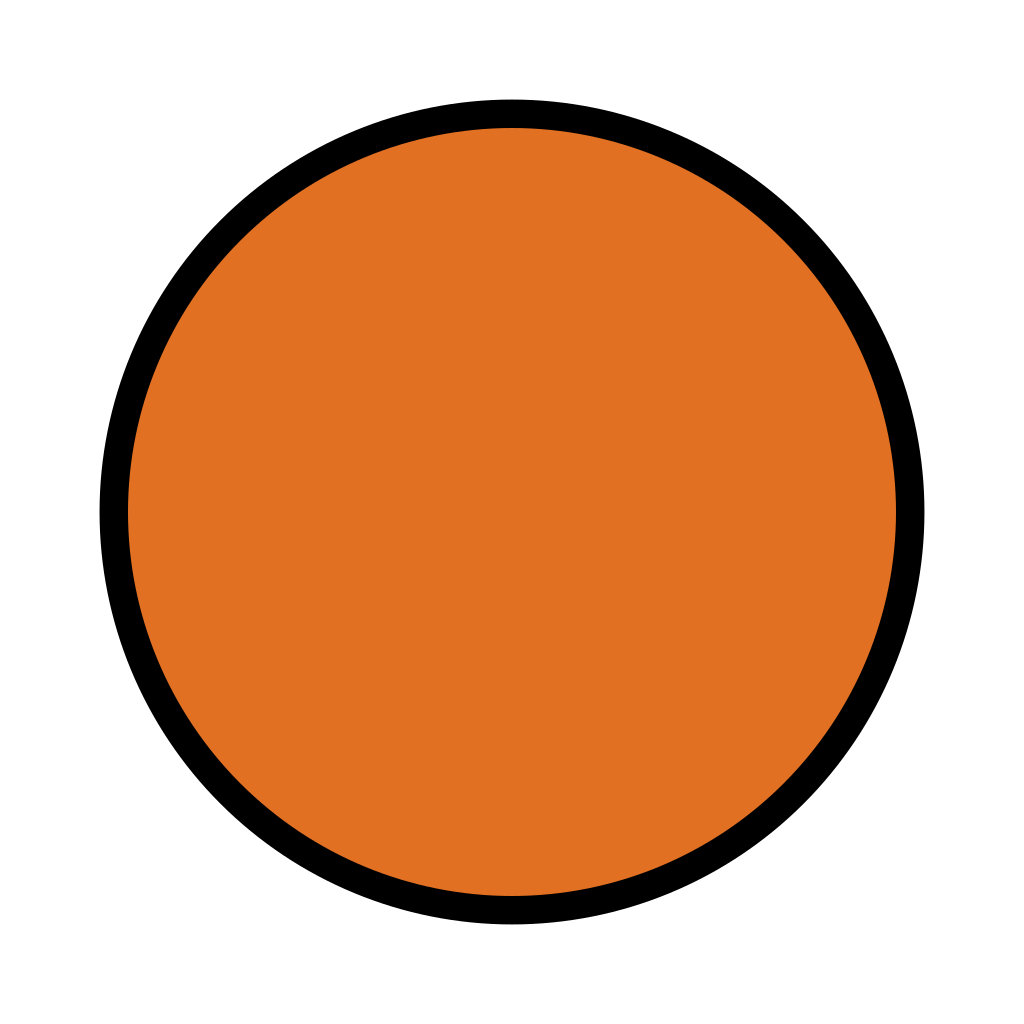 🟠 Círculo Laranja Emoji