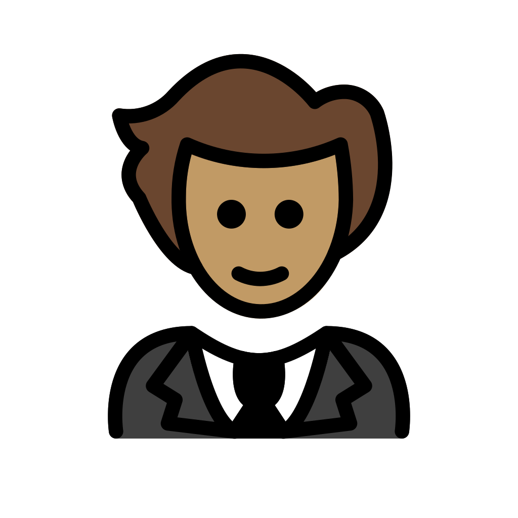 🤵🏽 Pessoa De Smoking: Pele Morena Emoji