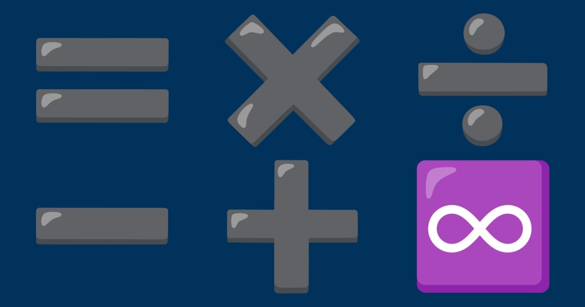 ️ Math Emojis 🟰 ♾️