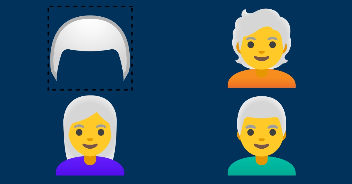 🦳 White Hair Emojis 👨‍🦳 🧑‍🦳 👩‍🦳