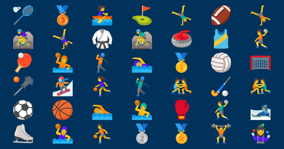 🥇 Competición Emojis 🥈 🏂 🏊‍♂️ 🏏 🚣 🏄‍♀️ 🏄‍♂️