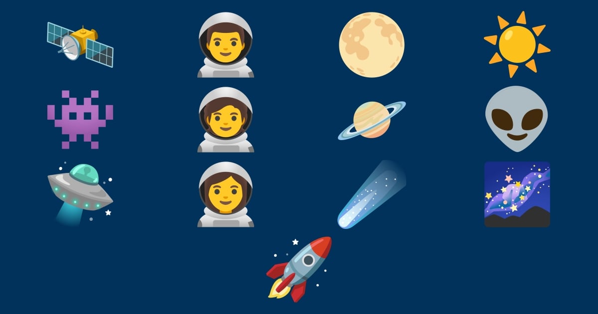 🛸 Espaço Emojis 🧑‍🚀 🚀 👨‍🚀 👽 🛰️ 🌌