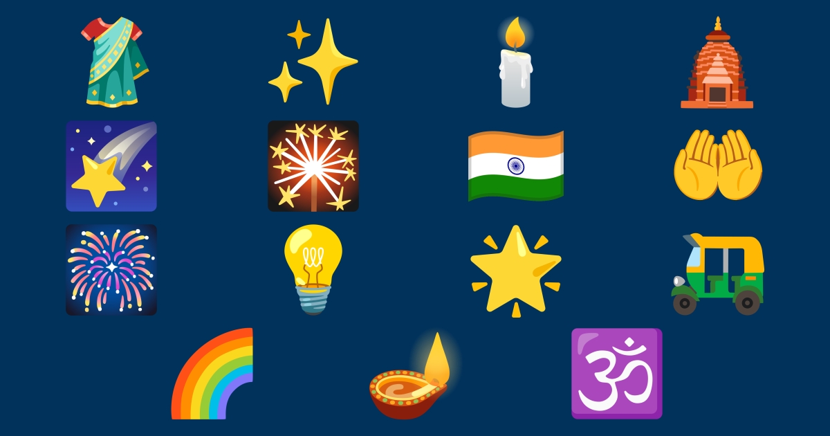 🪔 Diwali Emojis 🥻 🎆 🌈 🇮🇳 🌠 🌟