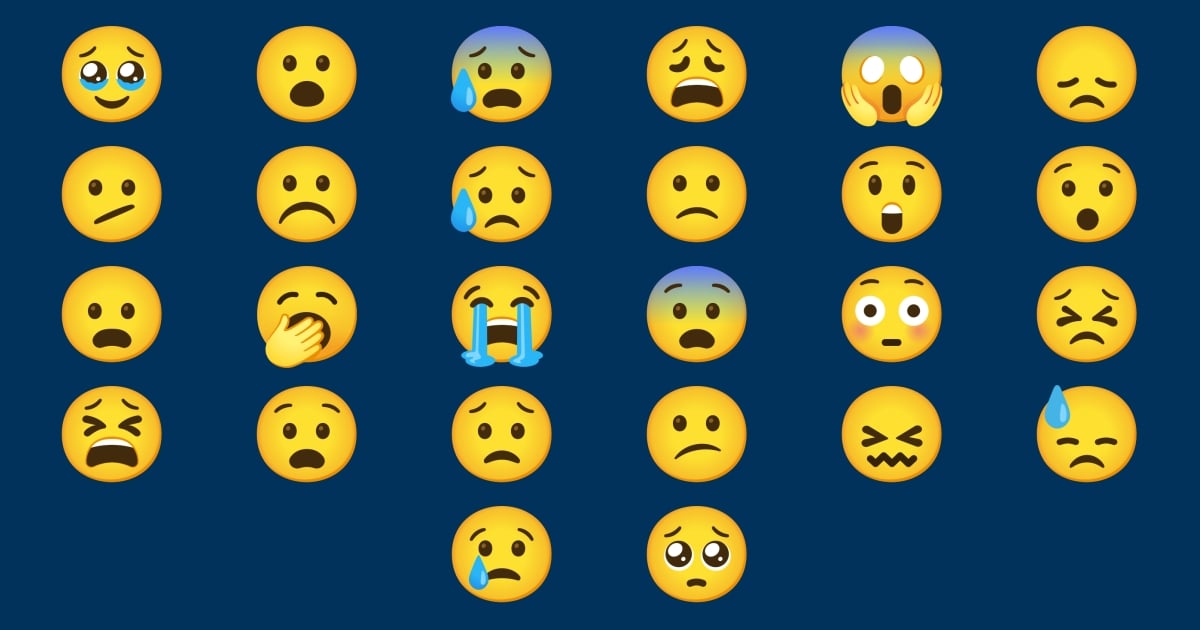 😕 Faccine Preoccupate Emoji 🥱 😓 😦 😰 😩 ☹️ 😯