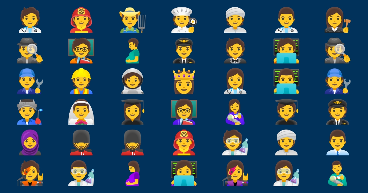 👨‍⚕️ Profesiones y Roles Emojis 👩‍🎤 🤵 👨‍🏫 👨‍🔧 🧑‍🍼 👨‍🎤 👳