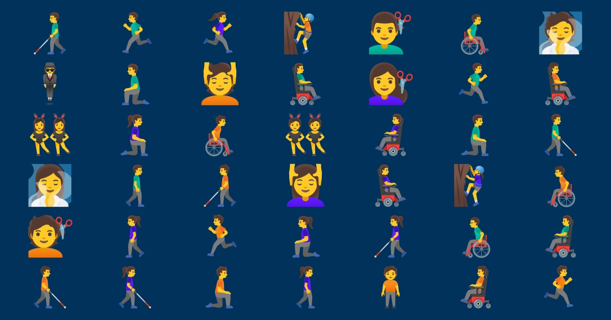 💆 Cura del Corpo e Movimento Emoji 💇 🧎 👨‍🦯‍ ️ 🏃‍♀️‍ ️ 🚶 🚶‍♂️ 🕺