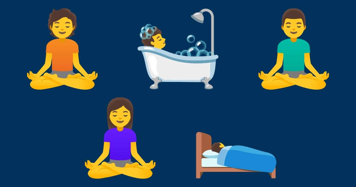 🧘 Relaxation & Wellness Emojis 🧘‍♀️ 🛀 🧘‍♂️ 🛌