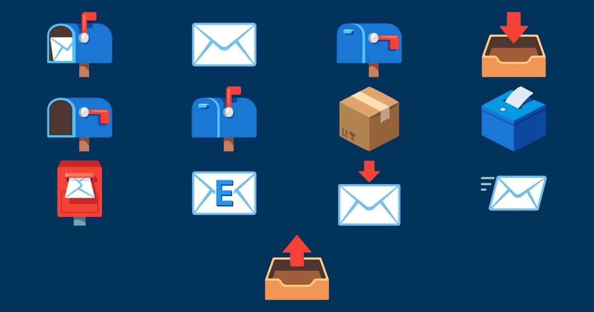 ️ Mails Emojis 📨 📪 📫 📬 📤 🗳️