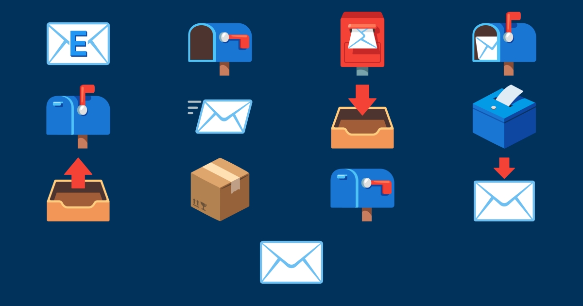 ️ Poste Emojis 📪 📧 📦 📮 🗳️ 📭