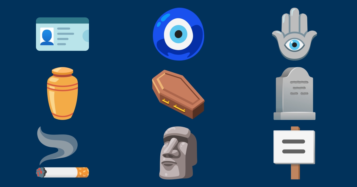 🚬 Other Objects Emojis ⚰️ 🪧 🧿 🪪 🪬 🪦