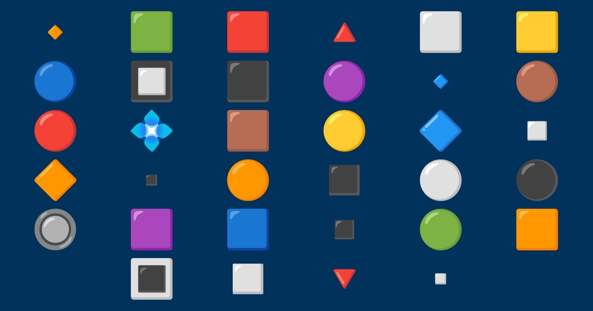 ️ Geometric Symbols Emojis 🟤 🔷 ⚫ 🔶 🟡 🟥