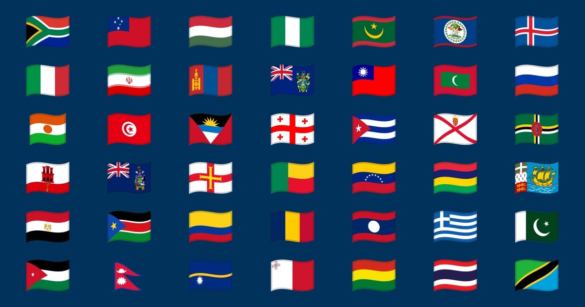 🇪🇸 Banderas Nacionales Emojis 🇲🇽 🇲🇬 🇲🇰 🇰🇵 🇱🇹 🇬🇺 🇸🇲