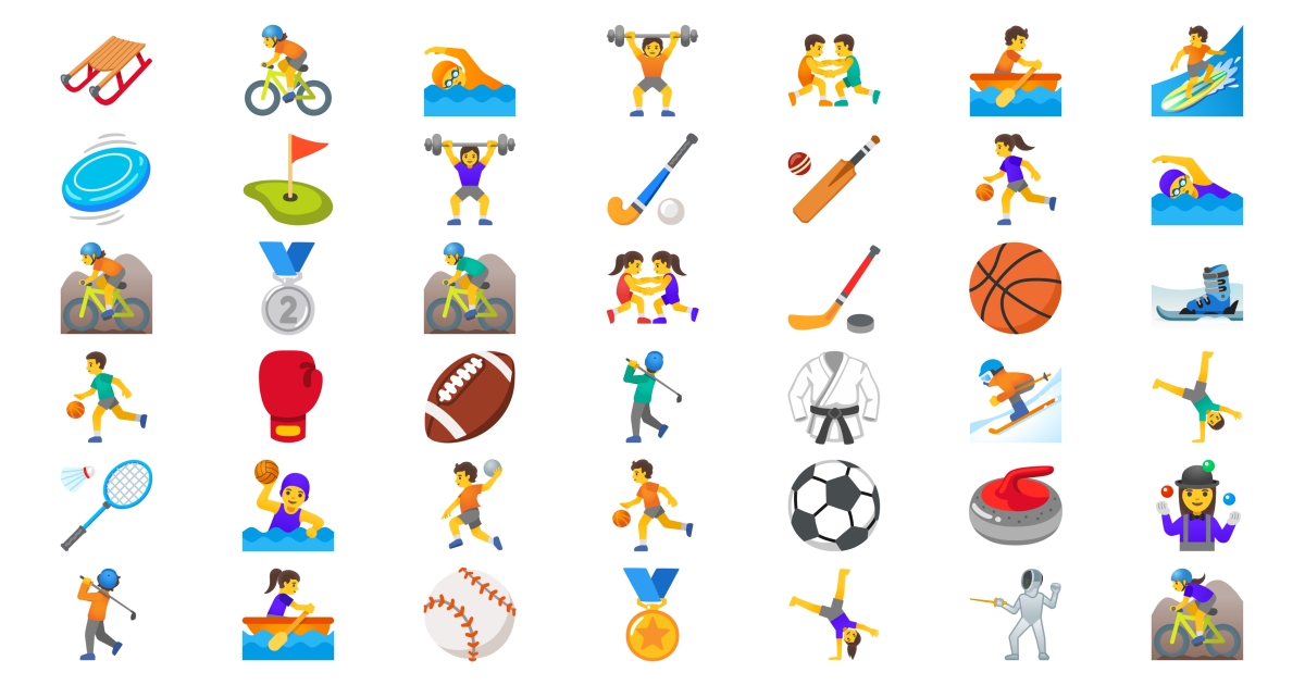🥇 Compétition Emojis 🤽‍♂️ 🚣‍♀️ 🏒 🏓 🎽 🏌️ 🏄‍♀️