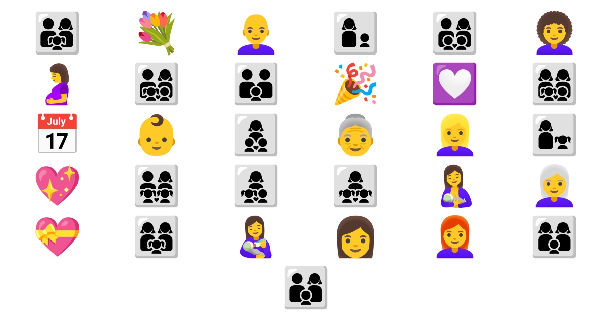 🤱 Mother's Day Emojis 👩‍👦 👩‍👩‍👧‍👦 👱‍♀️ 👩‍👦‍👦 👩‍👩‍👧 👩‍🦰 📅