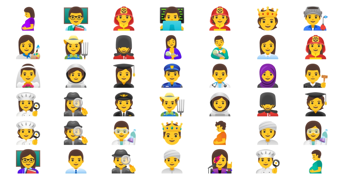 👨‍⚕️ Profesiones y Roles Emojis 👩‍🎤 🤵 👨‍🏫 👨‍🔧 🧑‍🍼 👨‍🎤 👳