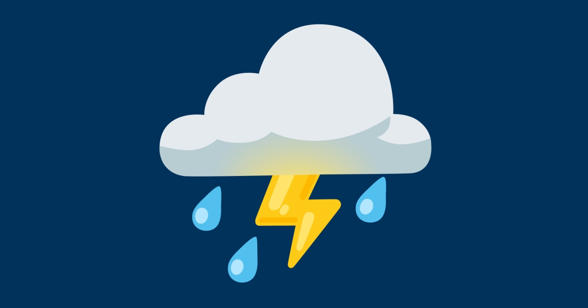 Thunderstorm Symbol Emoji
