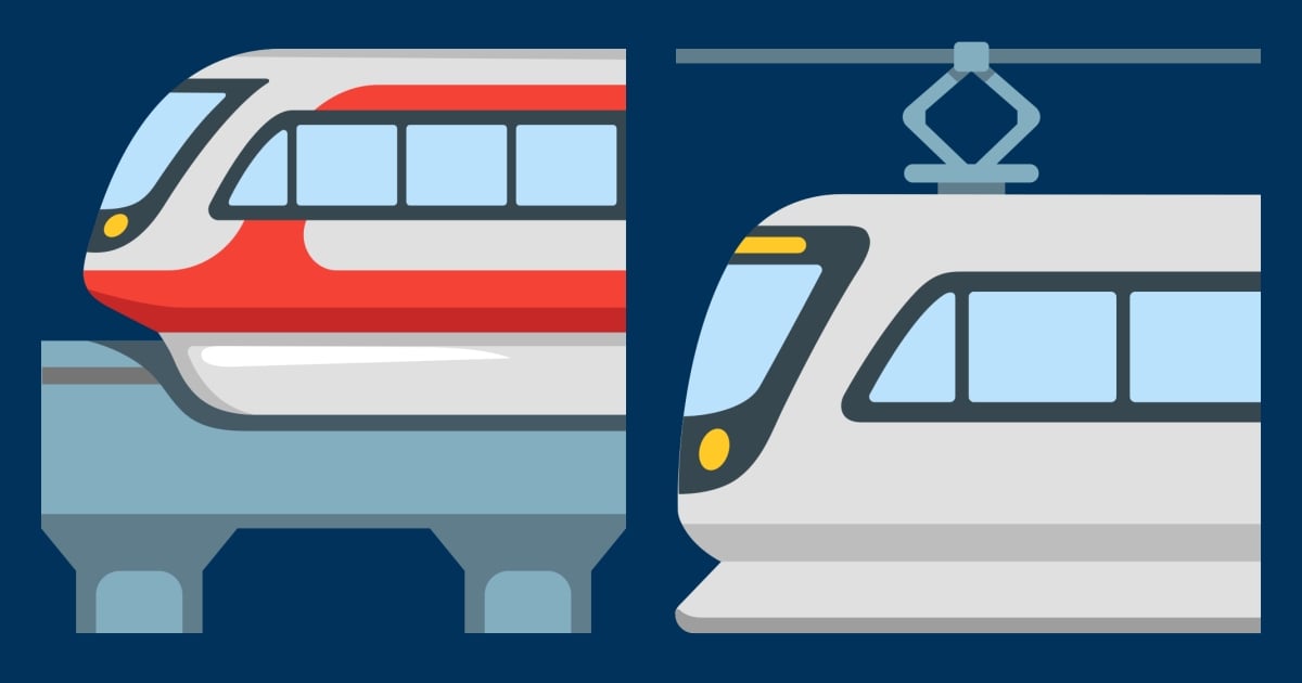 🚈 Monorail Emojis 🚝