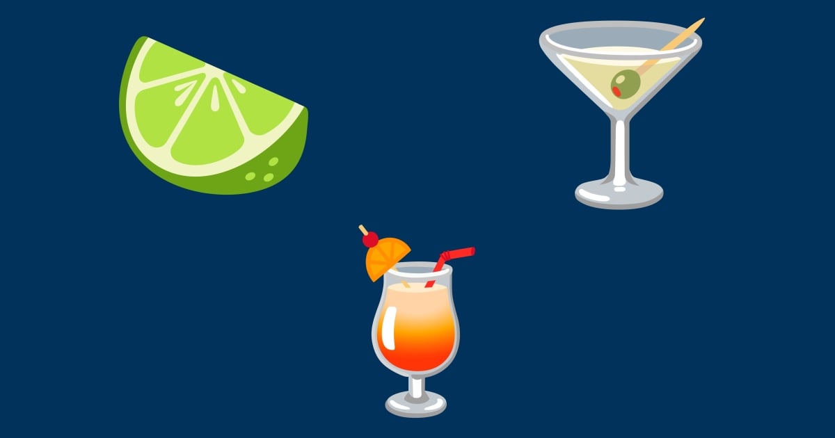 🍋‍🟩 Cocktail Emojis 🍸 🍹