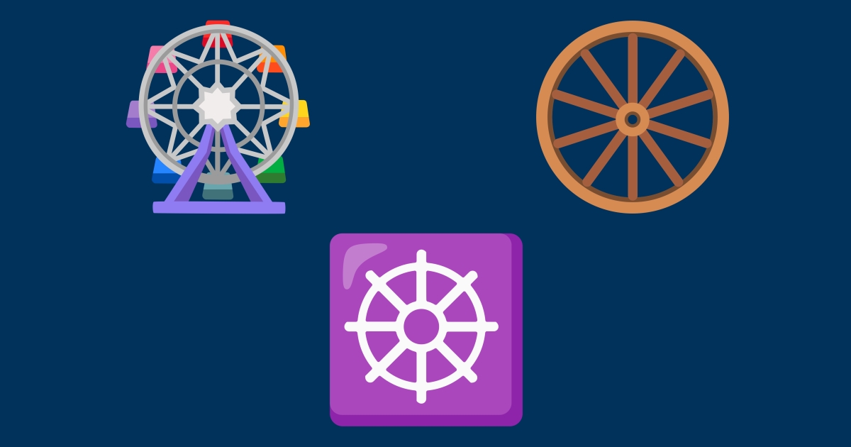 🎡 Wheel Emojis 🛞 ☸️