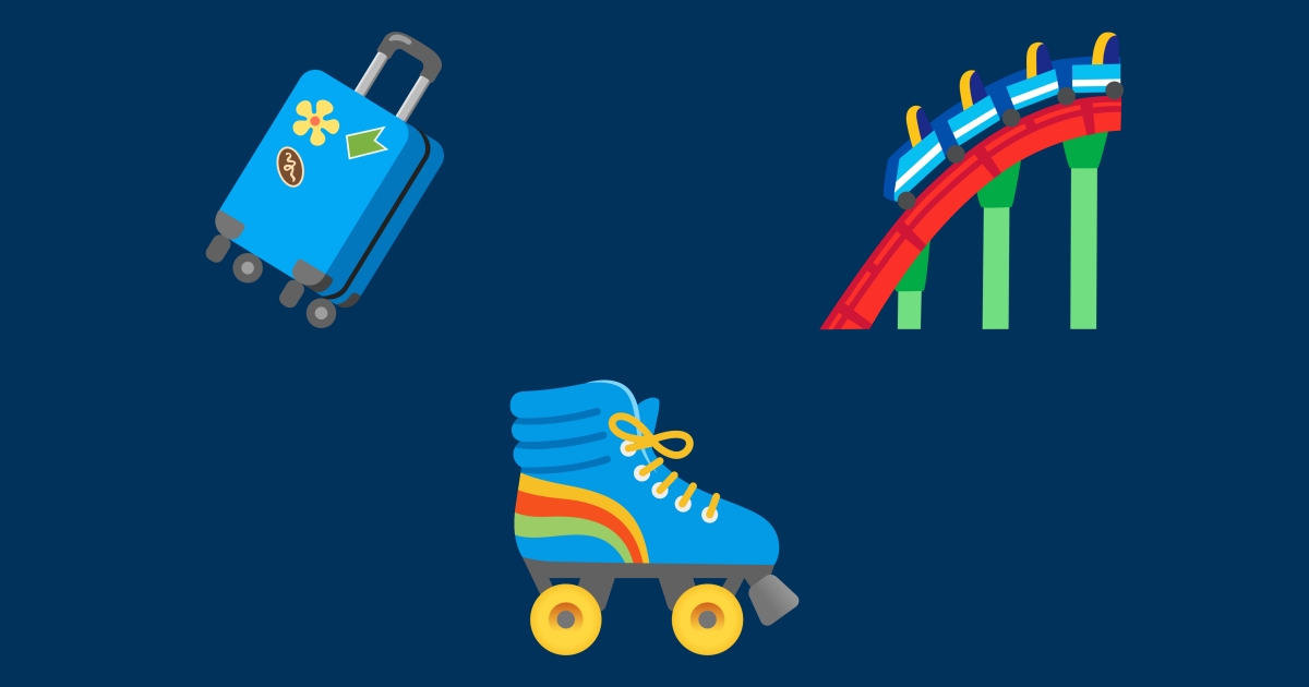 🎢 Roller Emojis 🛼 🧳