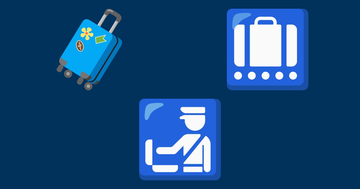 🧳 Packing Emojis 🛃 🛄