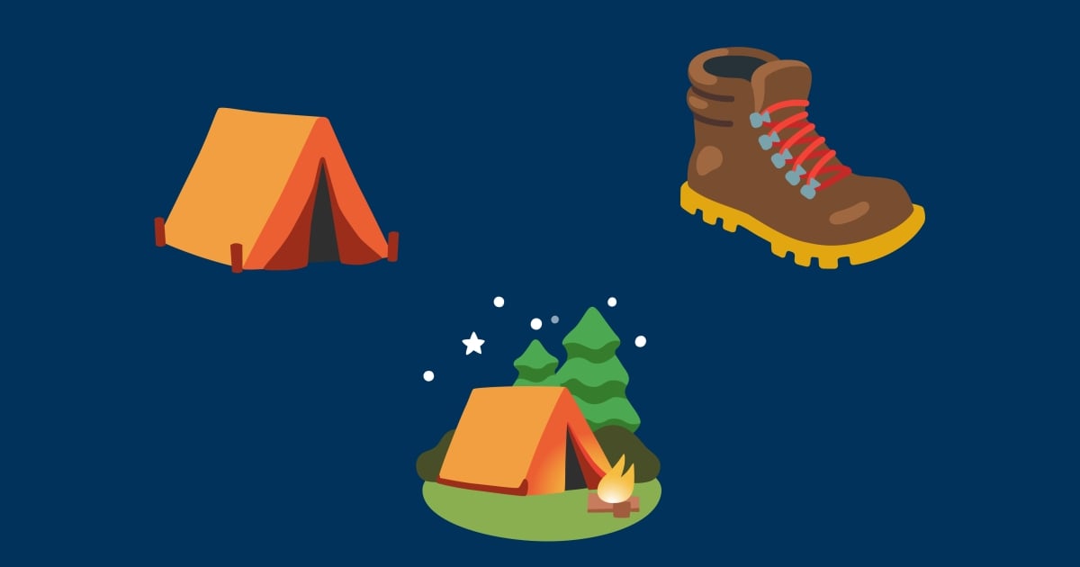 🏕️ Camping Emojis ⛺ 🥾