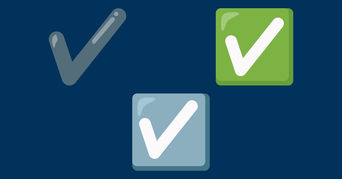 Tick Emojis ☑️ ️