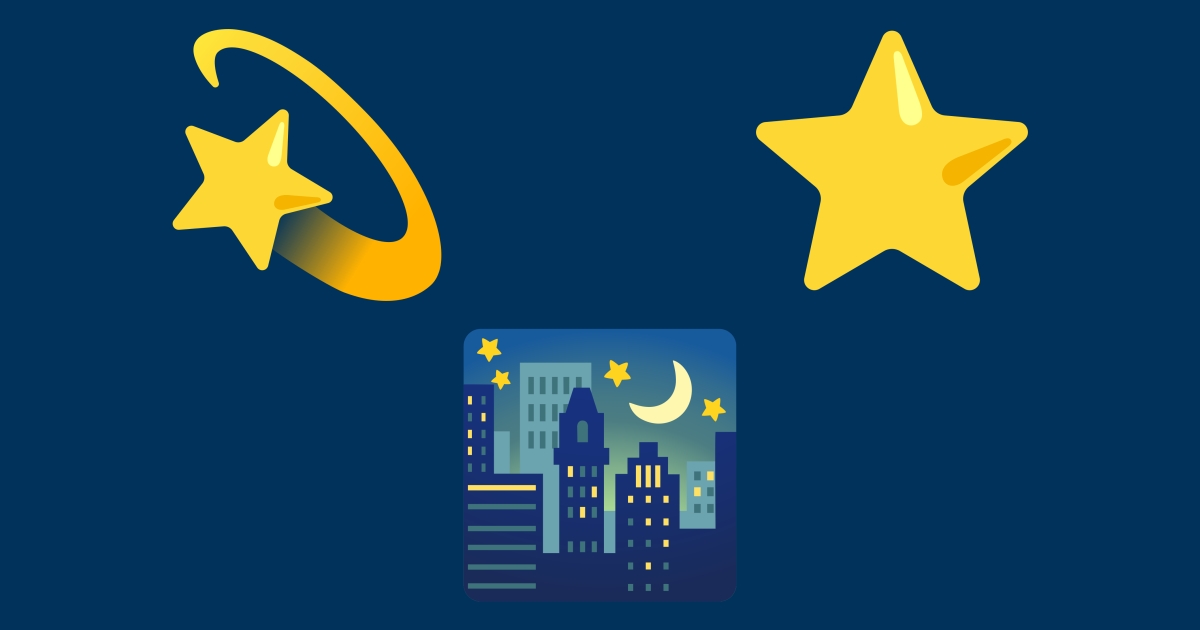 💫 Stars Emojis 🌃 ⭐
