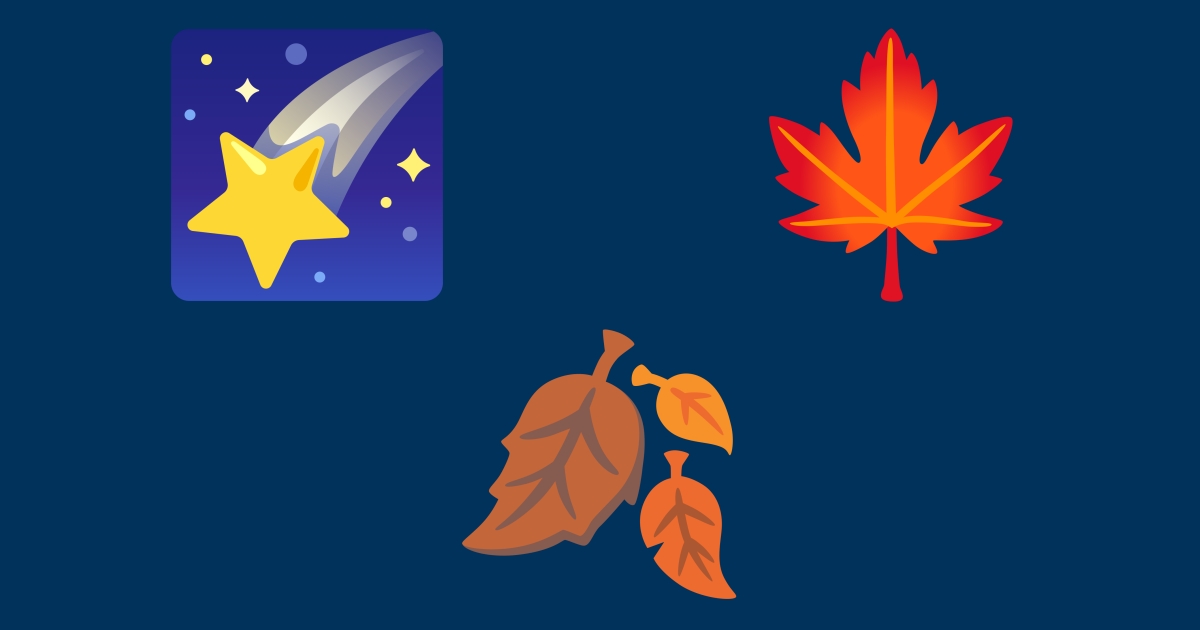 🍁 Falling Emojis 🍂 🌠