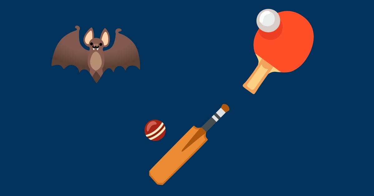 🦇 Bat Emojis 🏏 🏓