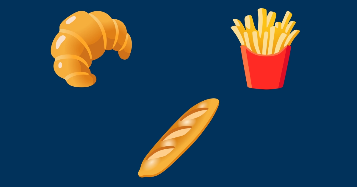 🥐 French Emojis 🥖 🍟