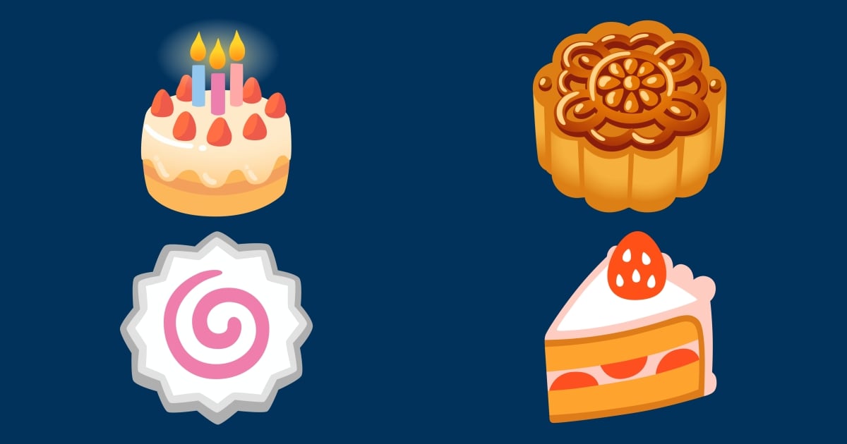 🍥 Cake Emojis 🥮 🎂 🍰