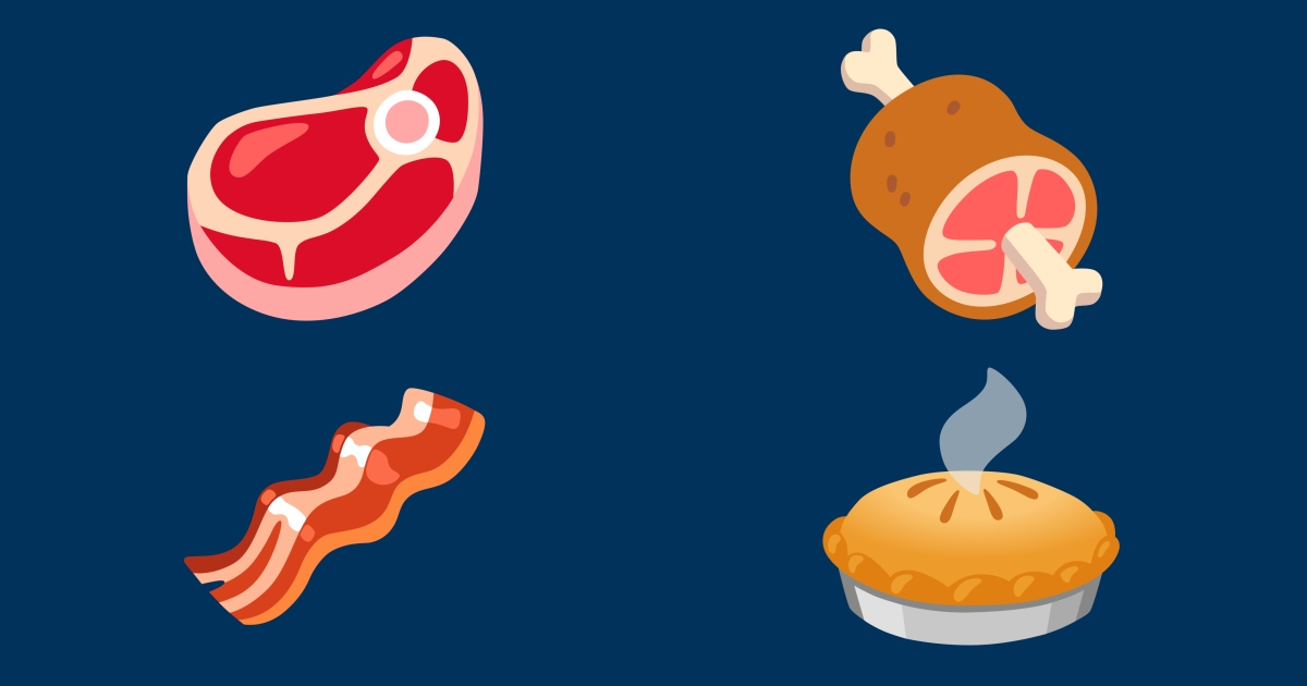 🍖 Meat Emojis 🥩 🥓 🥧