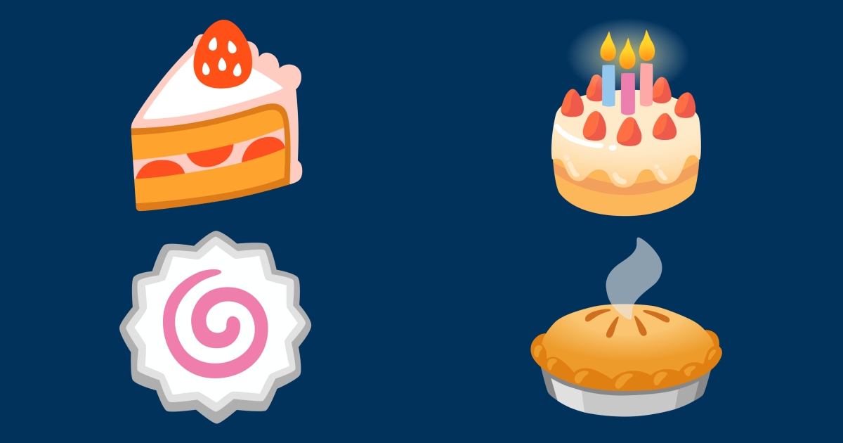 🍥 Pastry Emojis 🎂 🍰 🥧