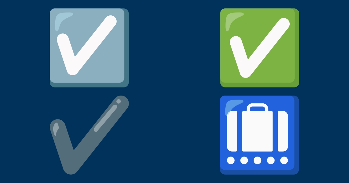 🛄 Checked Emojis ☑️ ️