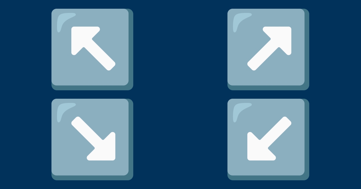 ↗️ Intercardinal Emojis ↘️ ↙️ ↖️