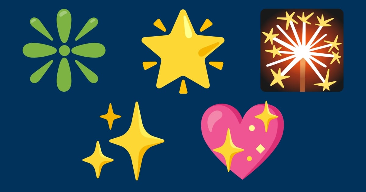 💖 Sparkle Emojis 🌟 🎇 ️